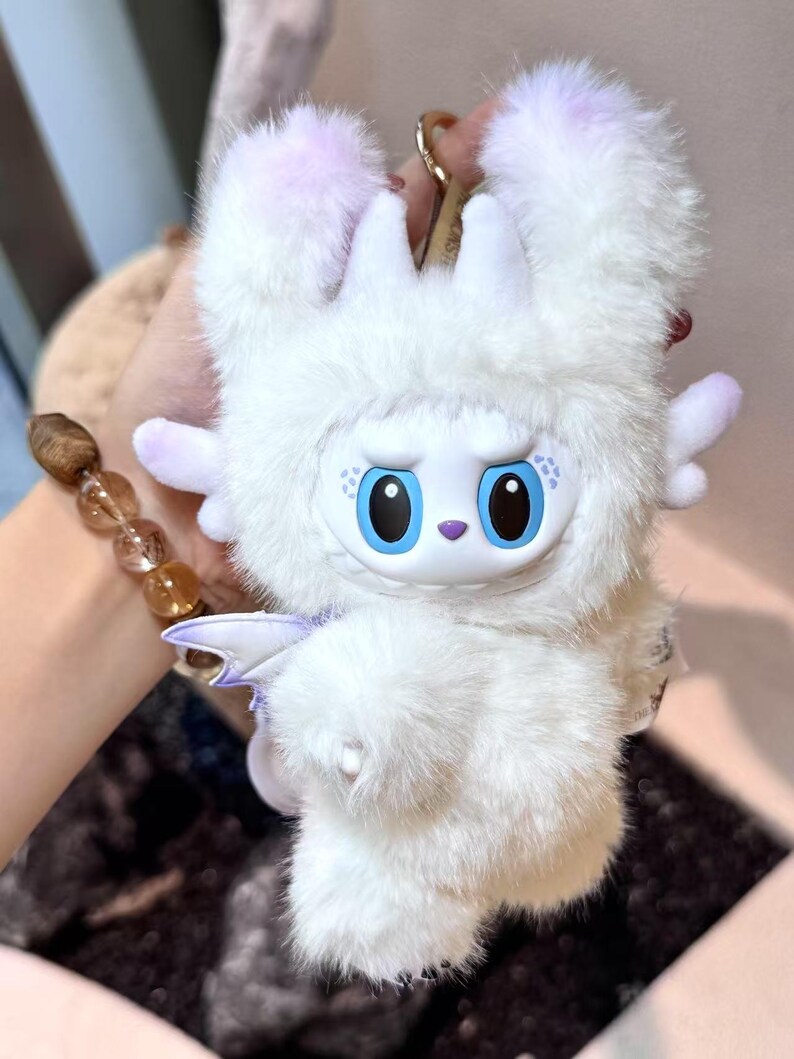 Custom V1 LABUBU “light Fury” Dragon Cosplay – White Faux Fur Suit ...