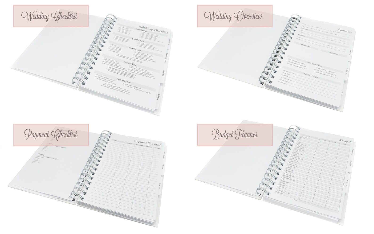 Wedding Planner Book Event Planning Organizer 6x8.75 Unique - Etsy