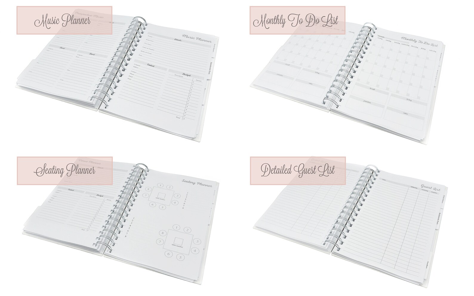 Wedding Planner Book Event Planning Organizer 6x8.75 Unique - Etsy