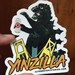 Yinzilla, Pittsburgh, Sticker, Vinyl Sticker, Pittsburgh Art, Monster ...