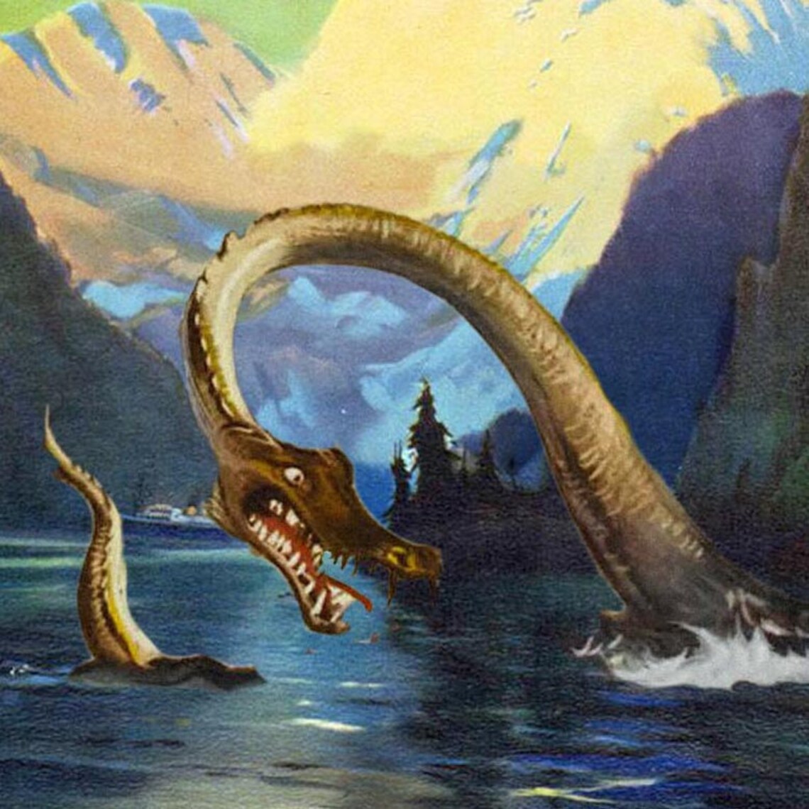 Alaska Art Digital Print Monster Art Alaskan Art Vintage - Etsy