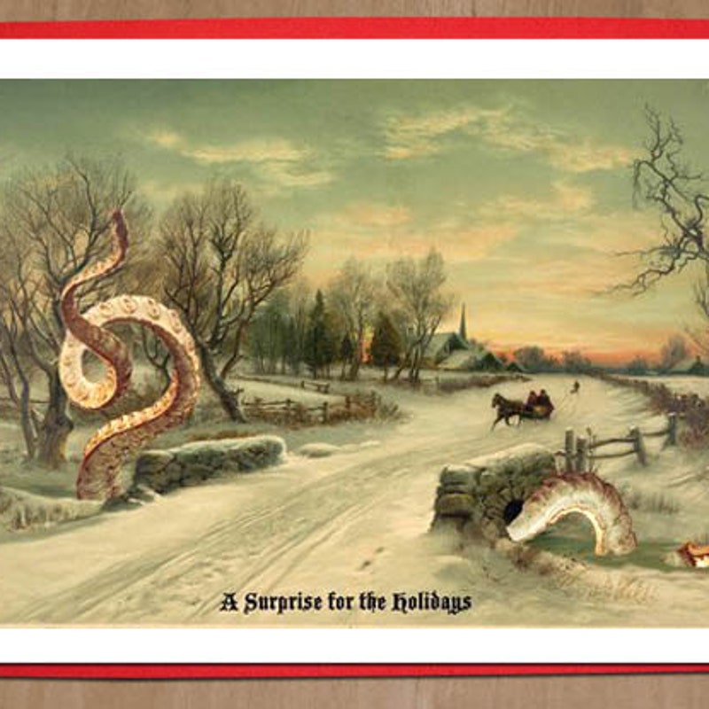 Christmas Card Cthulhu - Etsy