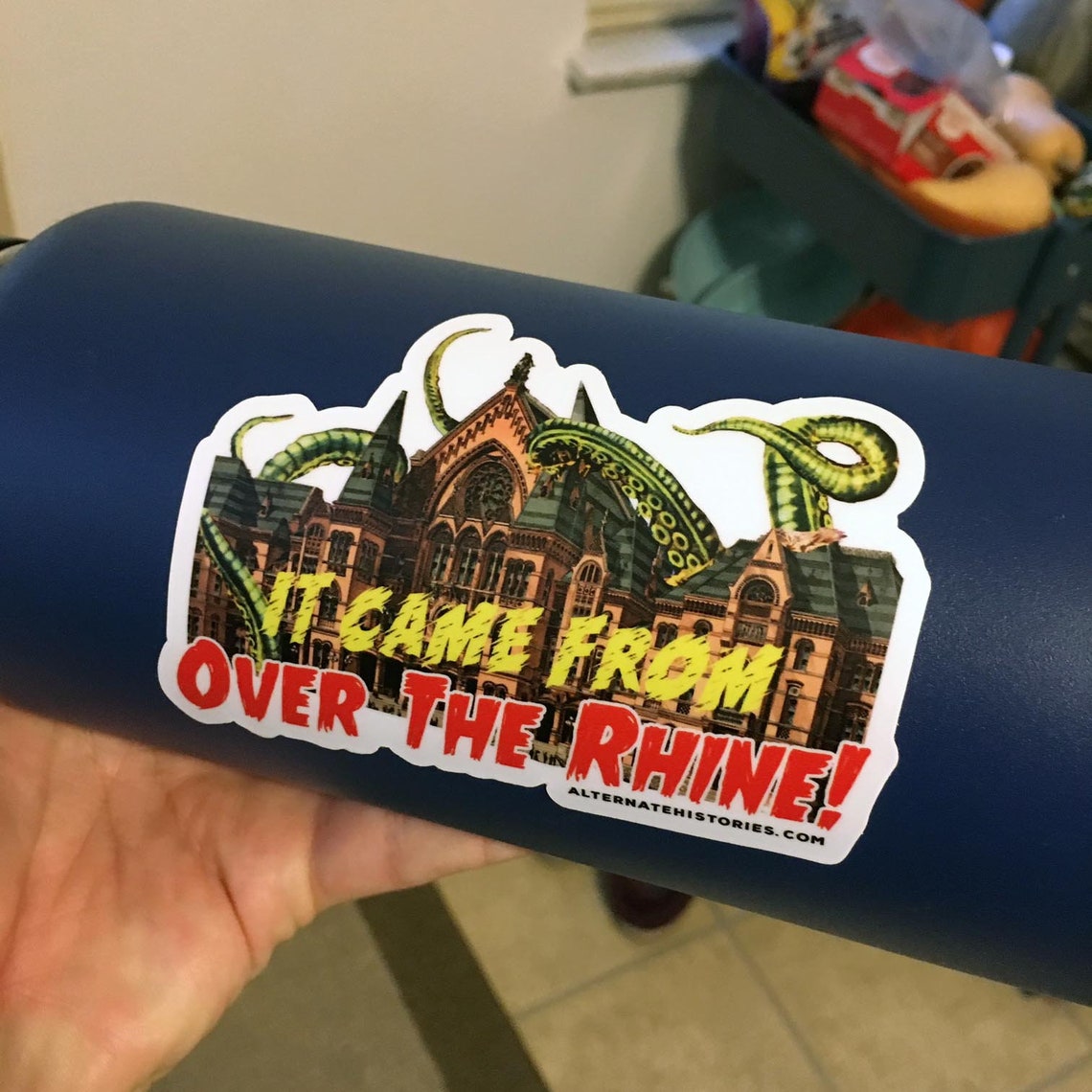 Cincinnati Sticker Vinyl Sticker Cincinnati Art Tentacle - Etsy