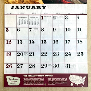 2025 National Park Monsters Calendar - Etsy