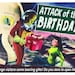 Attack of the Birthday Card - Etsy