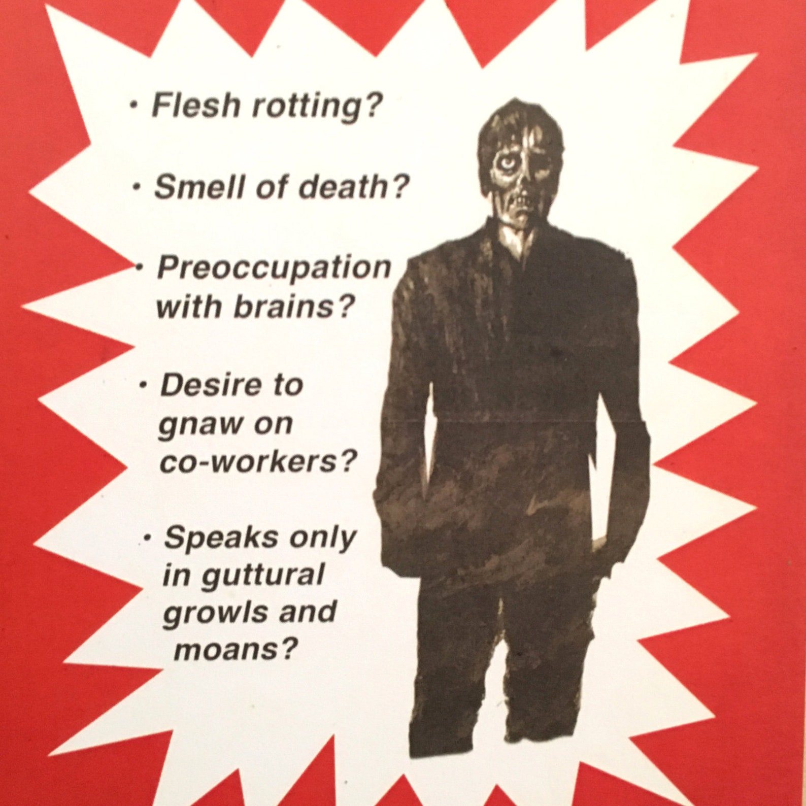 Vintage Poster Propaganda Poster Zombie Art Zombies | Etsy