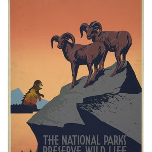 WPA Poster, Monster Art, WPA Art, National Park, National Parks ...