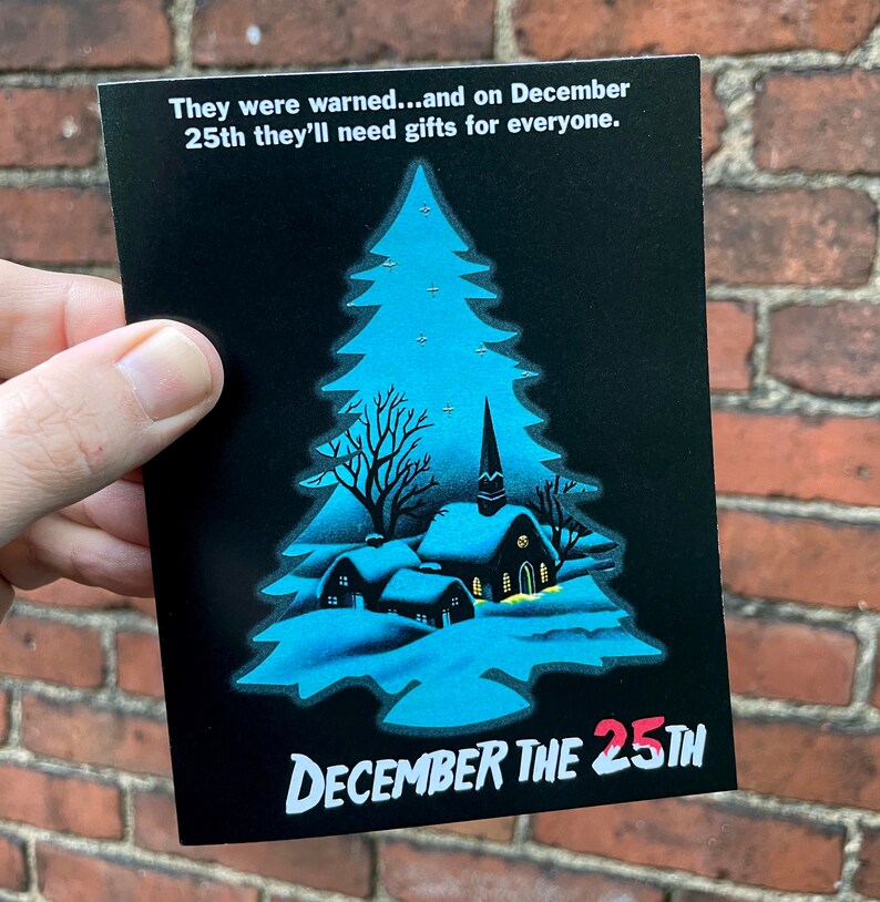 December the 25th Holiday Card - Etsy