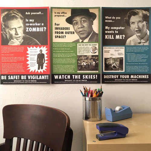 Vintage Poster Propaganda Poster Zombie Art Zombies - Etsy