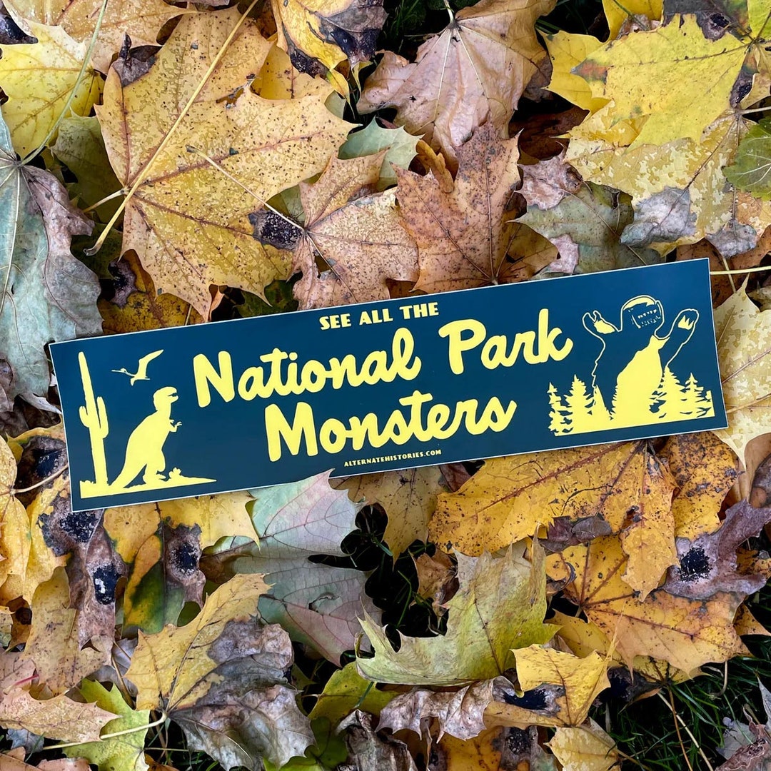 National Park Monsters Bumper Sticker - Etsy