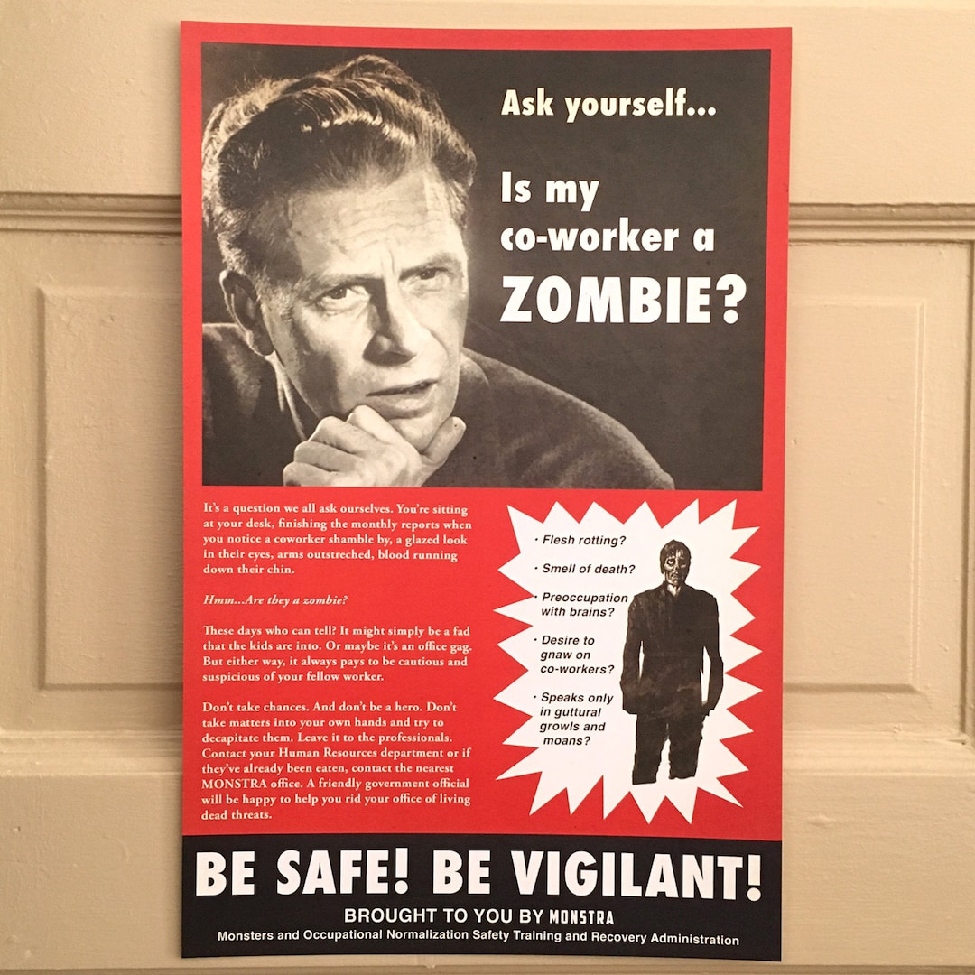 Vintage Poster, Propaganda Poster, Zombie Art, Zombies, Vintage Art ...