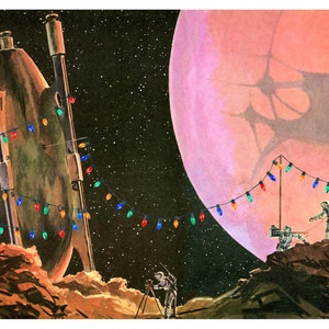 Holidays in Space: Christmas Lights on Mars - Etsy
