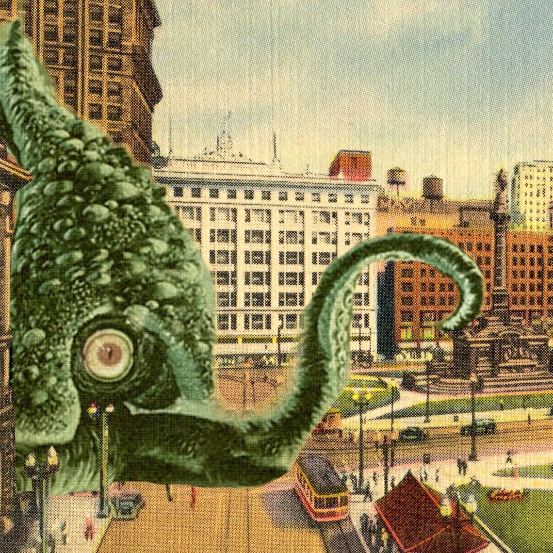 Cleveland, Monsters, City of Monsters, Ohio, Cleveland Art, Kaiju ...