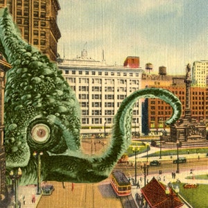 Cleveland, Monsters, City of Monsters, Ohio, Cleveland Art, Kaiju ...