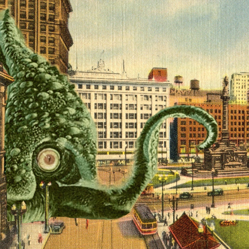 Cleveland Monsters City of Monsters Ohio Cleveland Art - Etsy