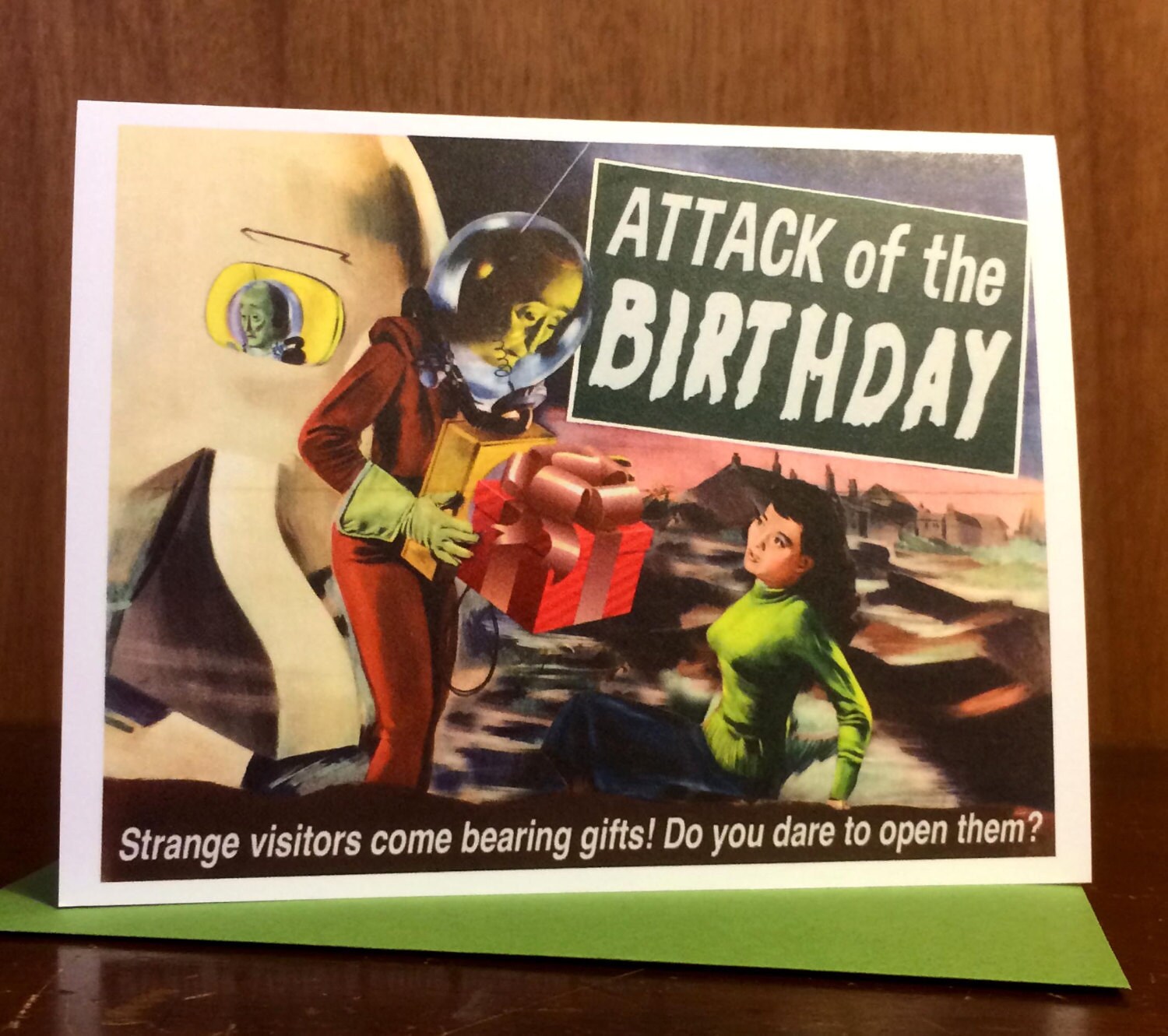 Attack of the Birthday Card - Etsy Canada