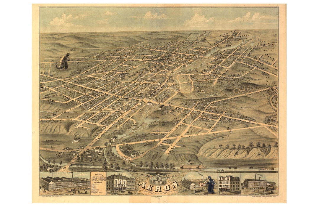 Digital Print, Akron, Monster Art, Kaiju, Akron Ohio, Geekery, Kaiju ...