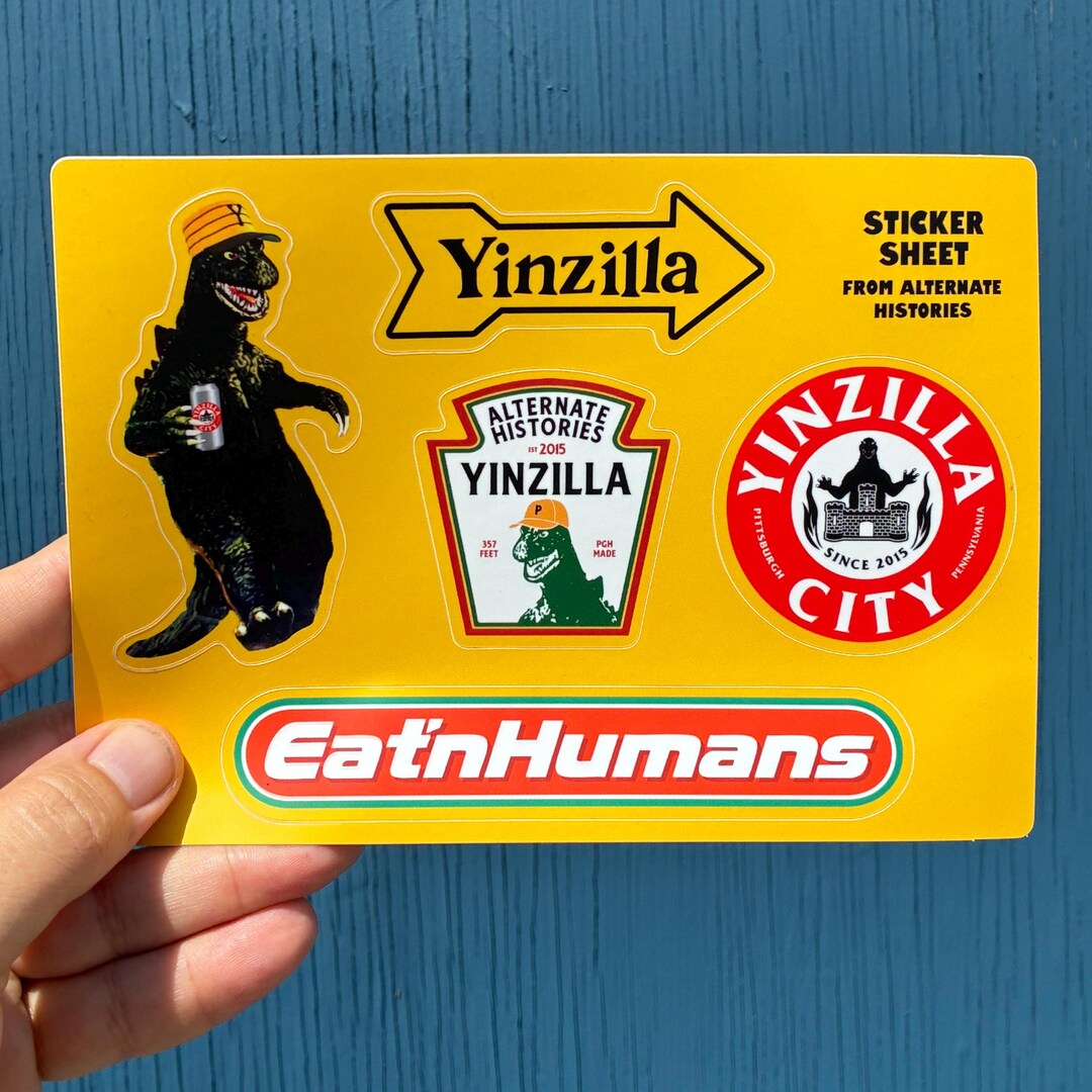 Yinzilla Sticker Sheet - Etsy