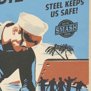 Art Print, Zombie Art, Digital Print, Zombie Apocalypse, World War II ...