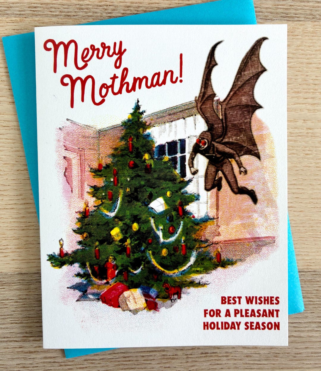 Merry Mothman Card - Etsy
