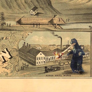 Digital Print, Akron, Monster Art, Kaiju, Akron Ohio, Geekery, Kaiju ...