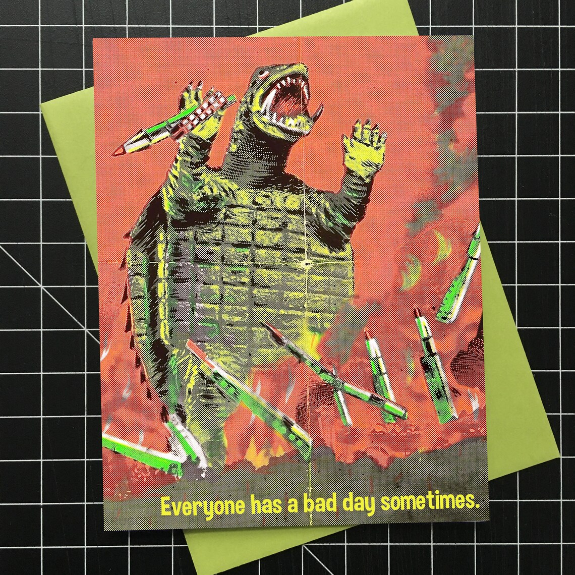 Bad Day, Sorry, Greeting Card, Condolences, Giant Monster, Kaiju ...