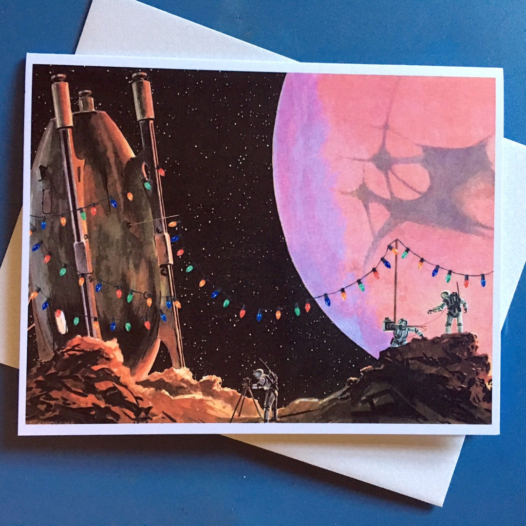 Holidays in Space: Christmas Lights on Mars - Etsy