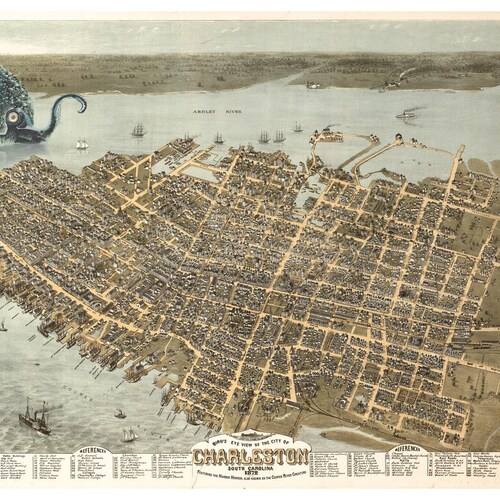 Digital Print Seattle Octopus Tentacles Seattle Map - Etsy