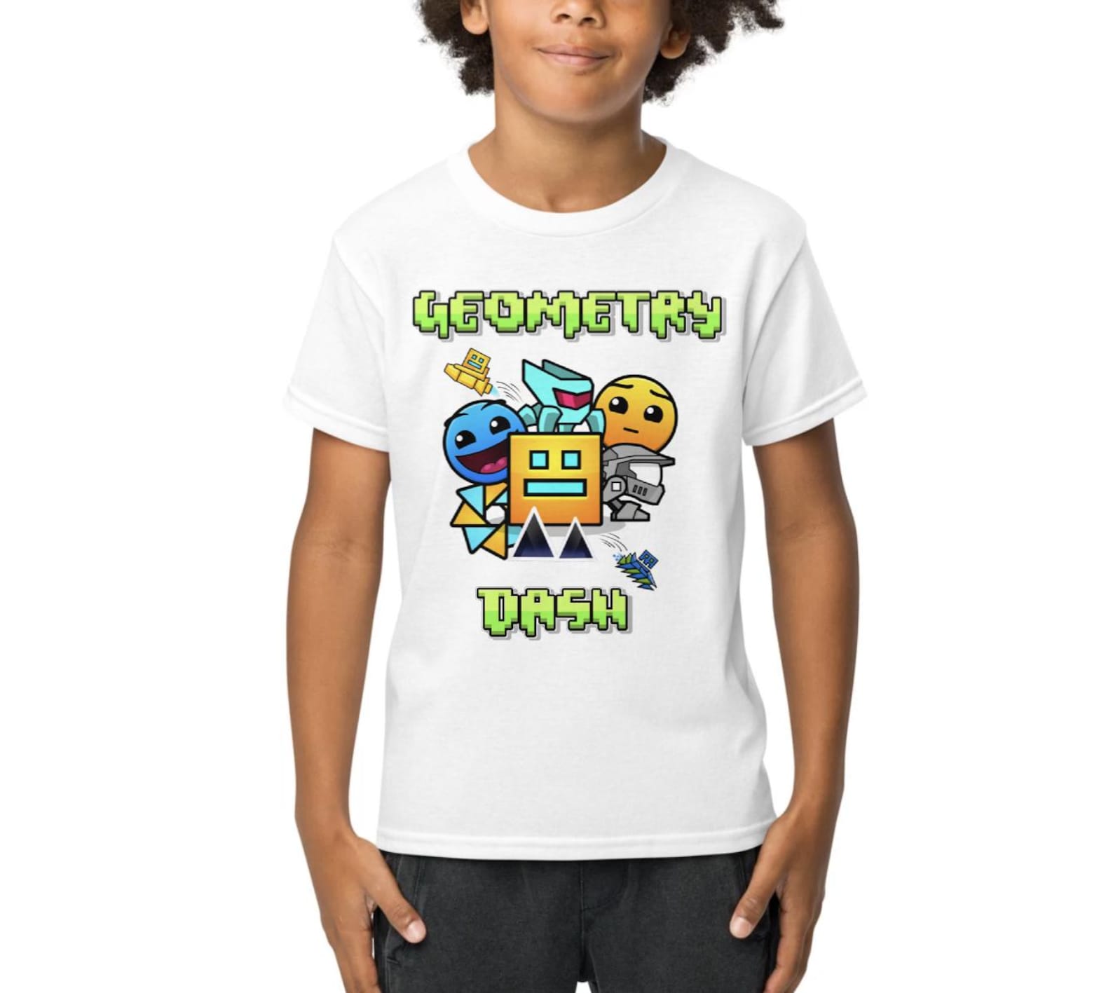 Kids Geometry Dash T-shirt - Etsy