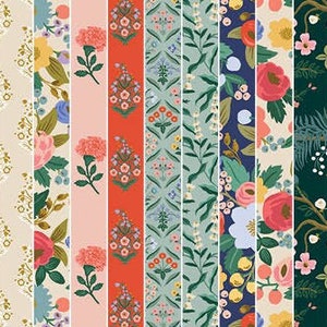 Last Piece 30x44 RP1006-MI2M Lily Mint Metallic Fabric, Vintage Garden ...