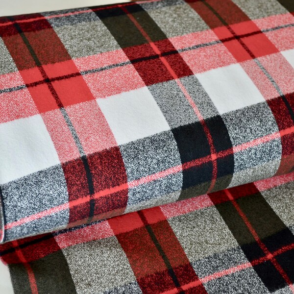 Plaid Fabric - Etsy