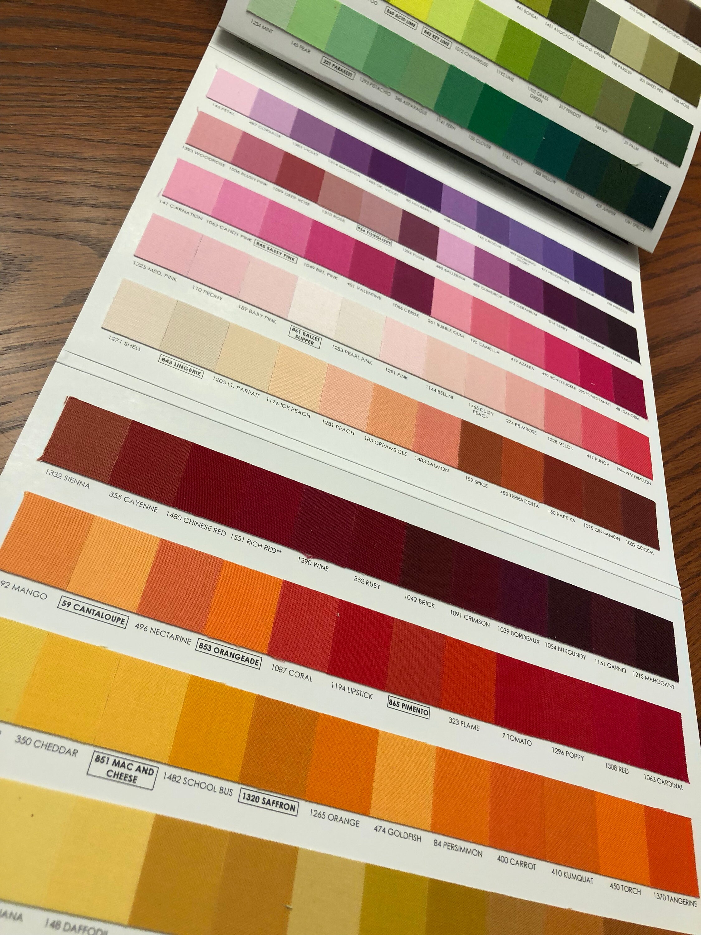 Kona Color Card New Kona 365 Solid Color Card Kona Swatches - Etsy