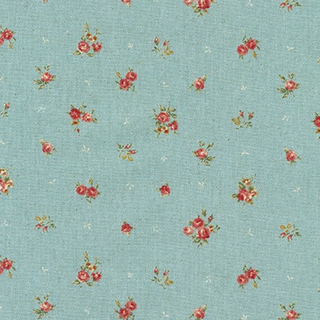Last Pieces Cotton Flax Print, SB-87505D1-4 LT. BLUE by Sevenberry ...
