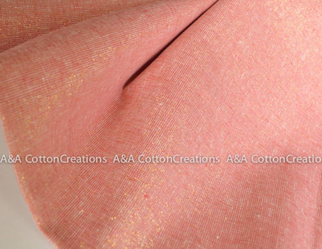 Last Pieces METALLIC Dusty Rose 1131 Fabric, Linen Essex Yarn Dyed ...