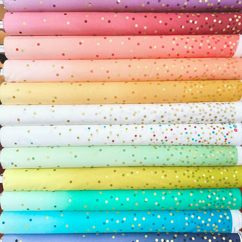 Rainbow Confetti Metallic - Etsy