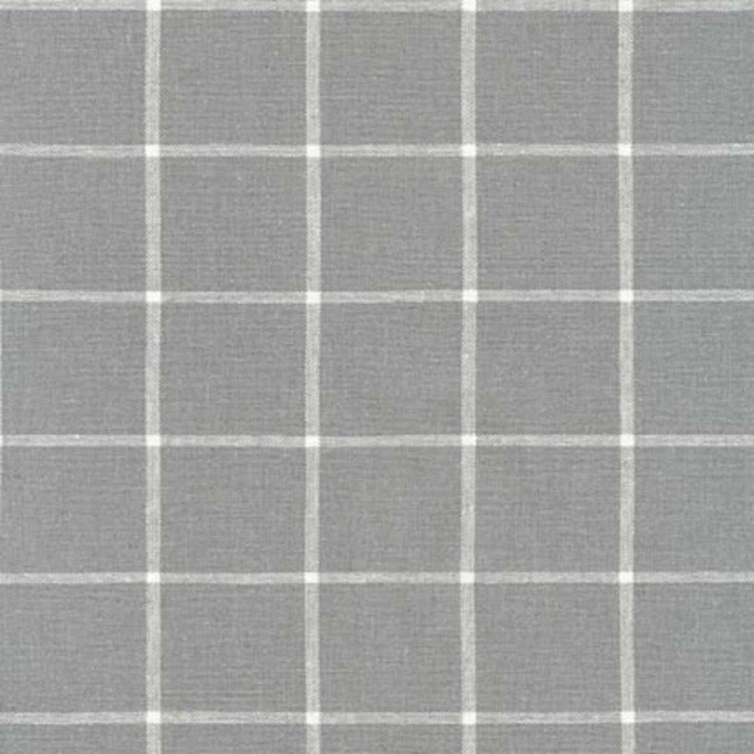 Essex Yarn Dyed Steel Classic Wovens, 1.5" Steel Plaid Linen Blend ...