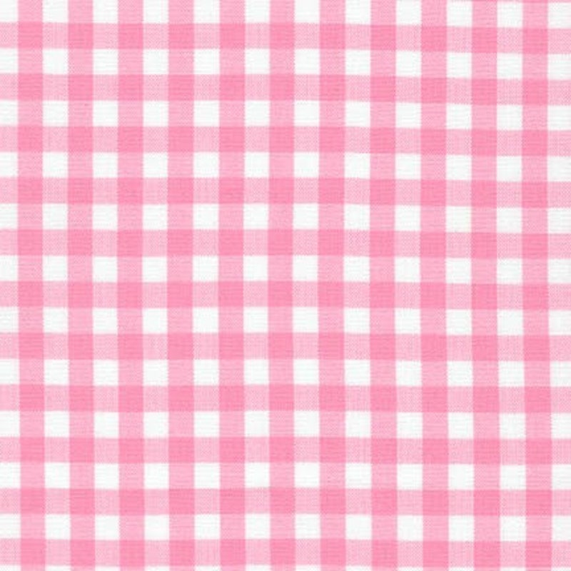 Pink Gingham Fabric - Etsy