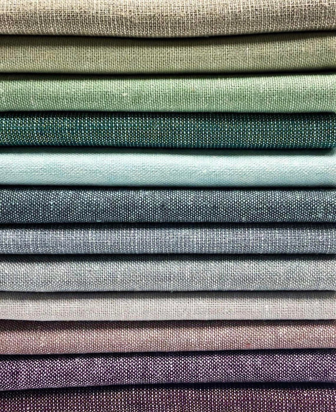 Metallic Essex Yarn Dyed Linen, Bundle of 4, Basic Fabric, Quilting ...