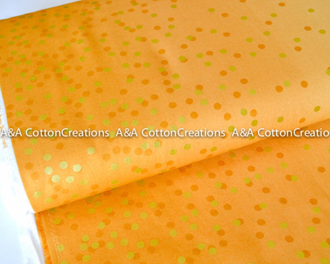 BEST Ombre Confetti Fabric, Honey 10807 219M Gold Metallic Fabric ...