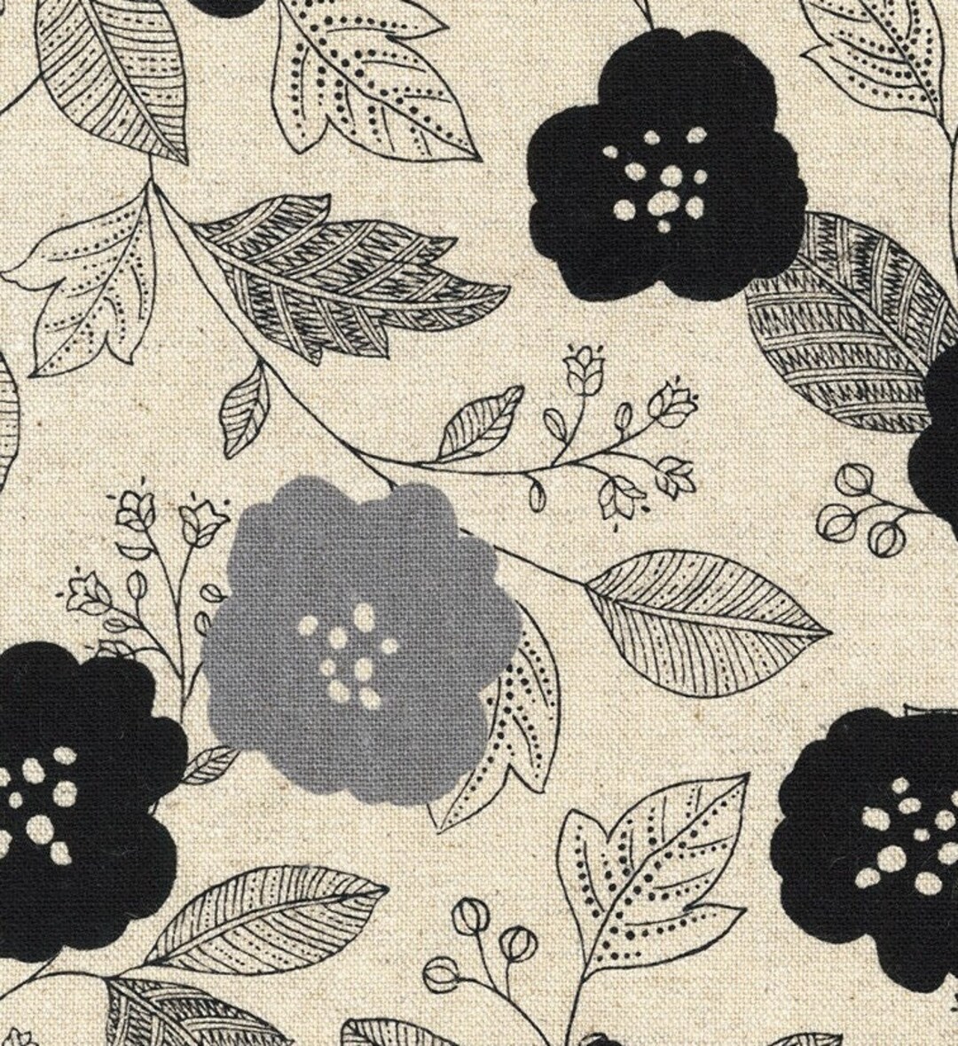 Last Piece 17'x44 Cotton Flax Print, SB-850381D1-1 NATURAL by ...