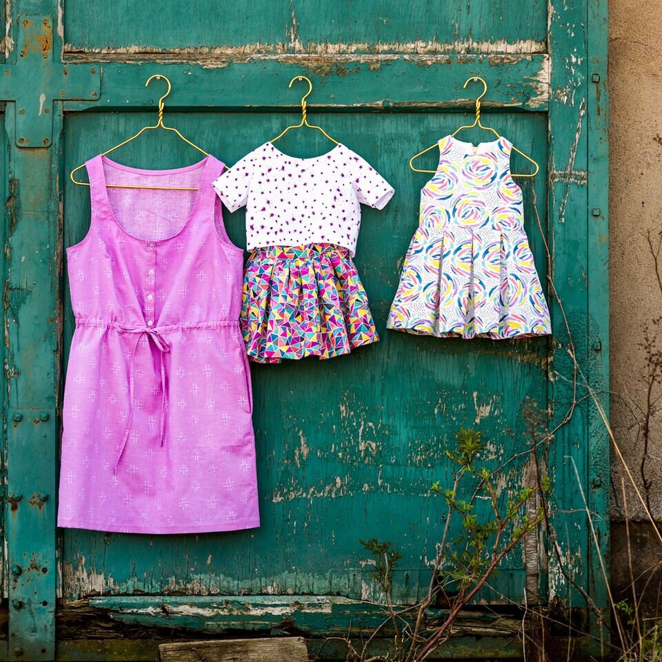 ORGANIC Cotton Fabric Girl Fabric Quilters Weight Textile | Etsy