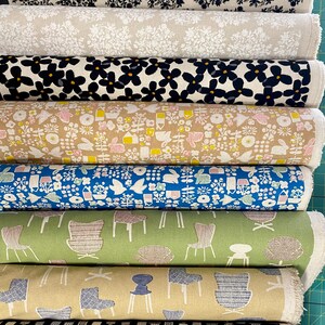 Cotton Flax Print, SB-87505D3-7 BLACK by Sevenberry Prints, Decor ...