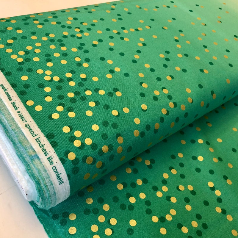 Teal Dots Quilt Fabric - Etsy