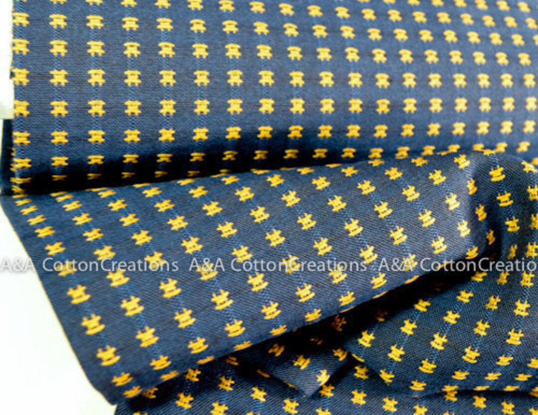 Last Piece-yarn Dyed Cotton Fabric, X Sign Fabric,denim Color From ...
