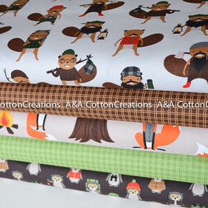 Campsite Critters Cotton 17624-73 LAKE, Sold by Panel Only, Owl Cotton ...