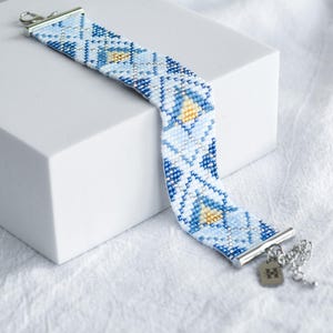 Nordic Miyuki Delica Bracelet Pattern: Geometric Seed Bead Loom (PDF ...