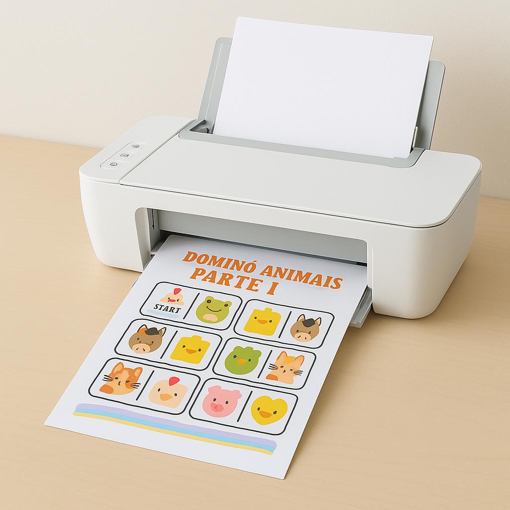 Printable Farm Animal Domino Game: Matching Activity for Kids (PDF) - Etsy