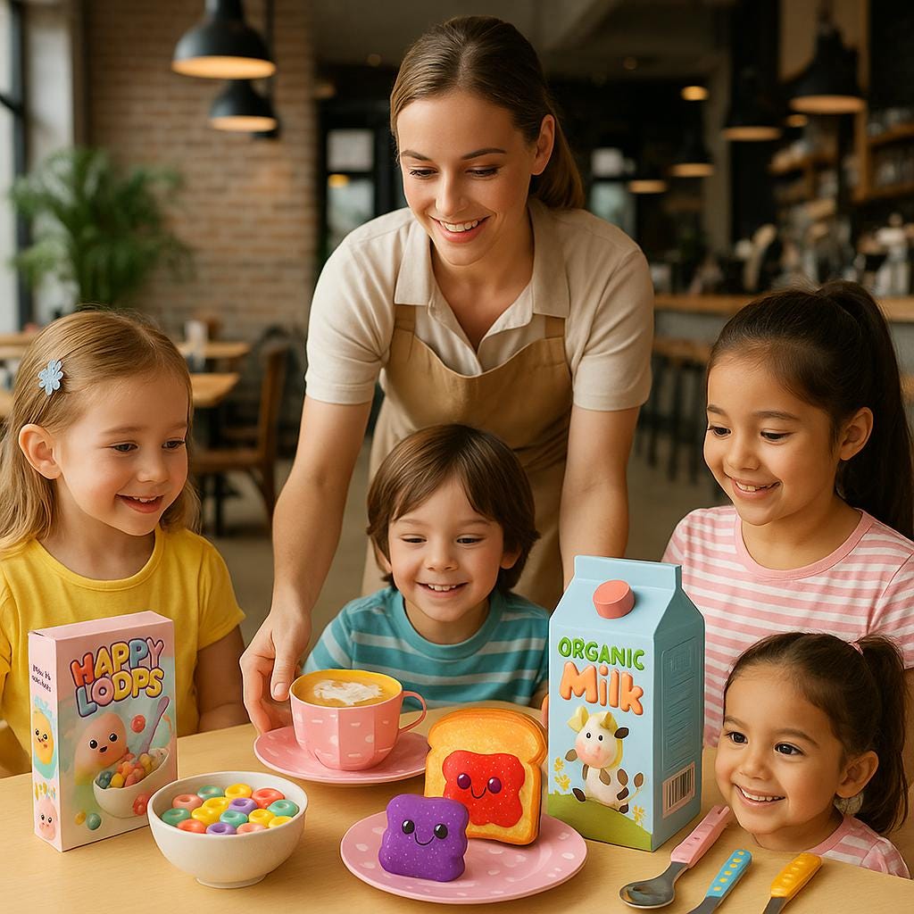Pretend Breakfast Play Kit – Printable Paper Food Activity PDF for Kids ...
