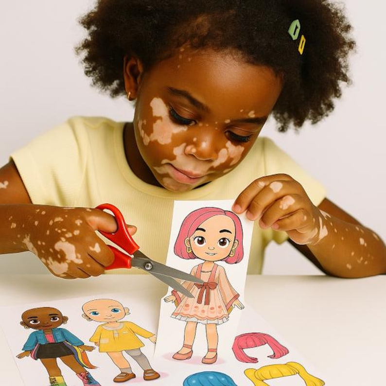 Inclusive Paper Dolls Printable Kit: Dress-up Craft for Kids (PDF ...