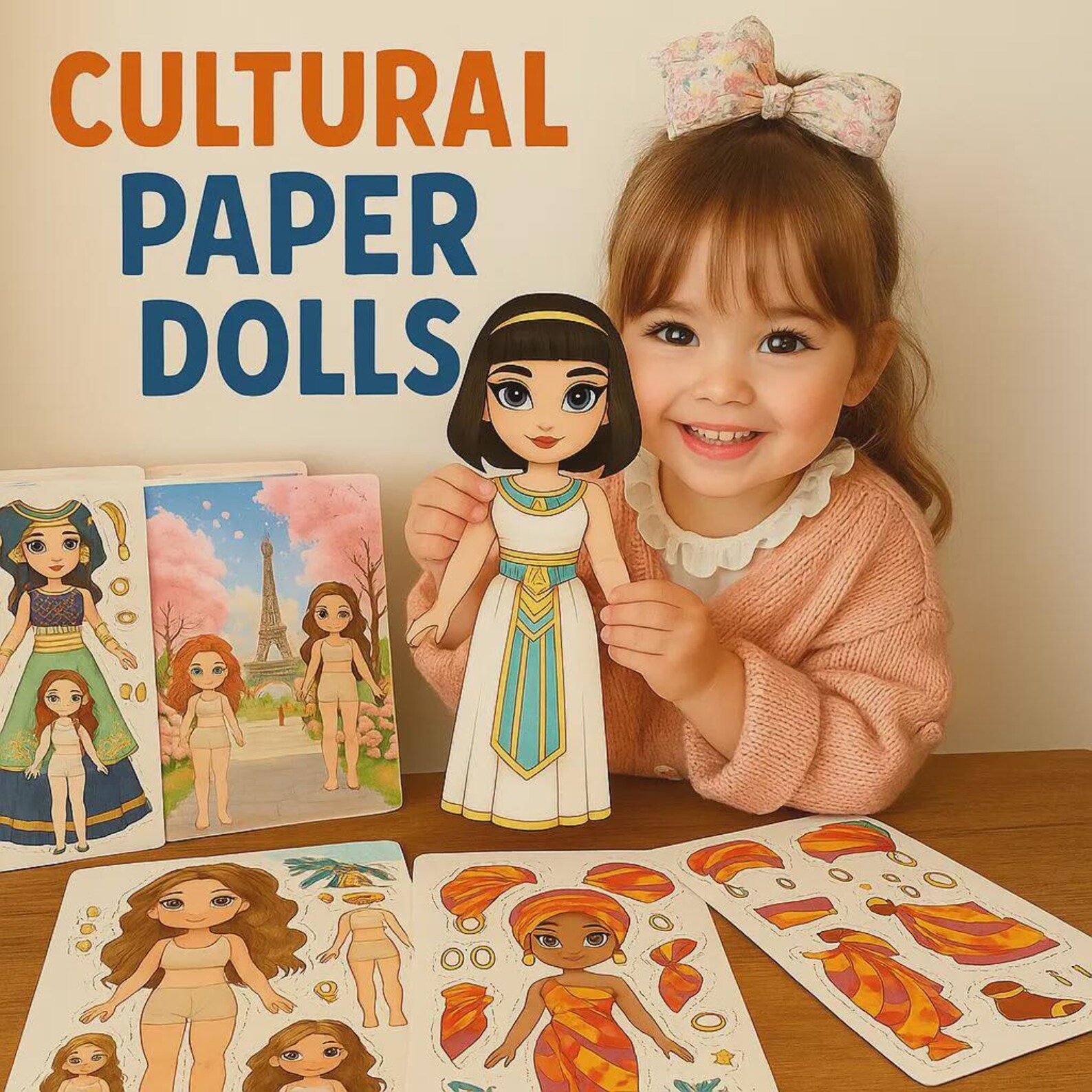 Cultural Paper Dolls Printable Kit: Diversity Dress-up Activity ...